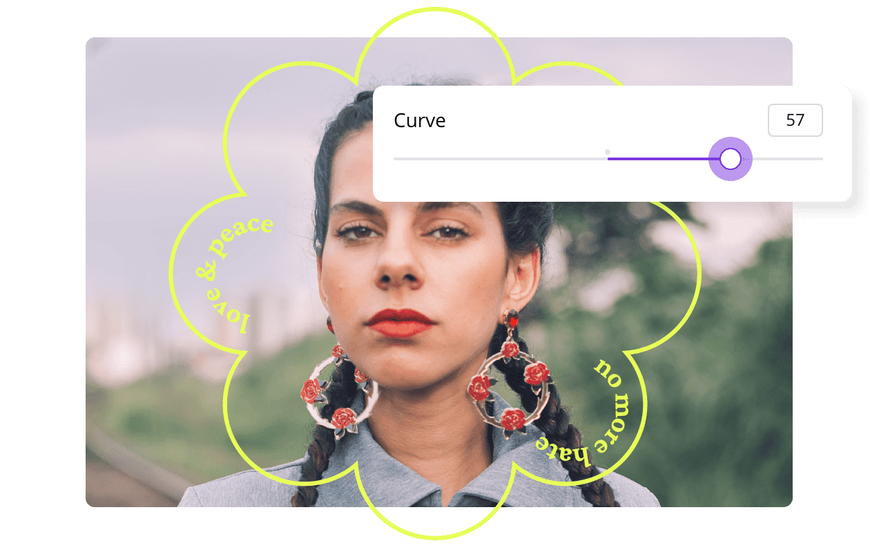 Créez du texte courbé en quelques clics | Canva