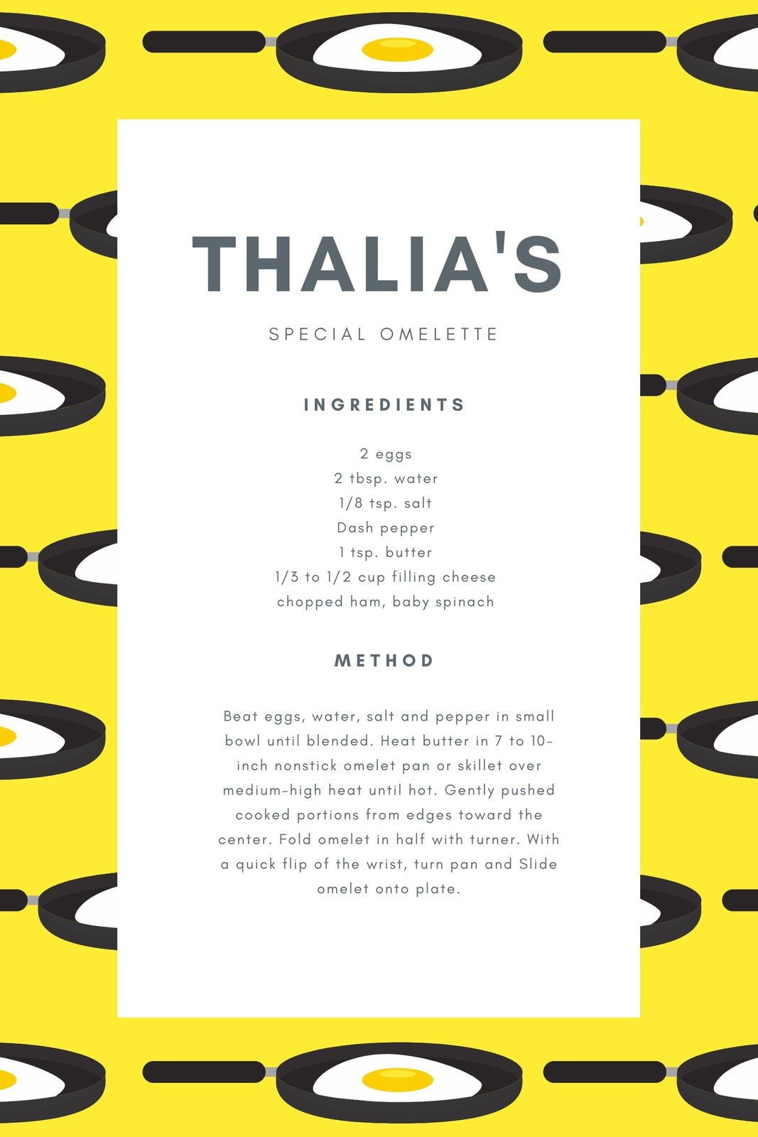Recipe Card Maker - Create Editable Recipe Cards Online | Canva
