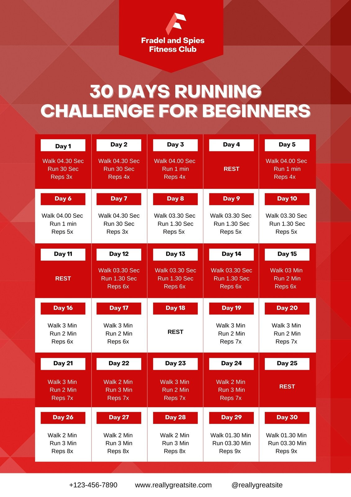 Free Workout Planner Maker - Create a Workout Planner | Canva