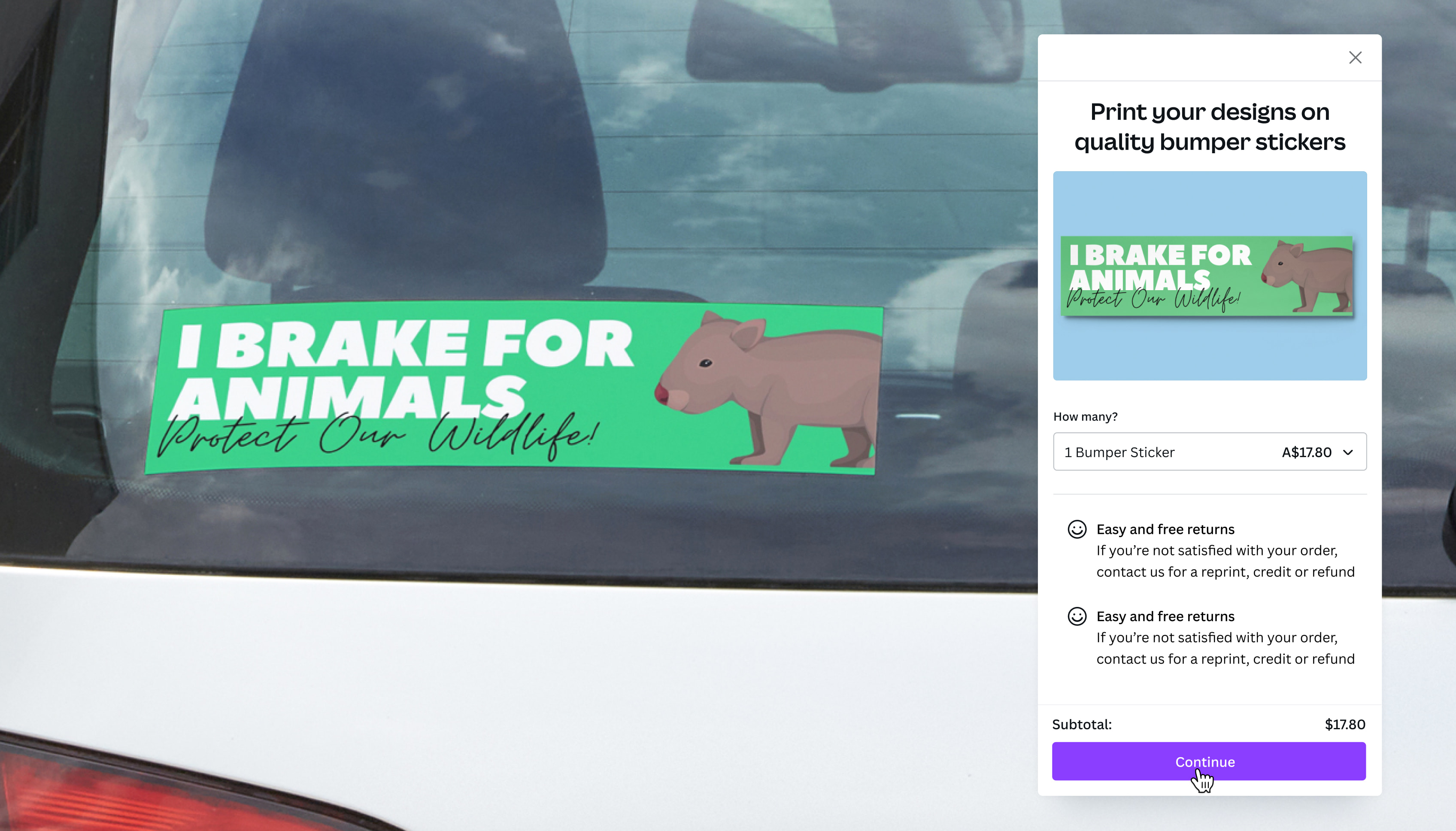Free Online Bumper Sticker Maker Creator Canva