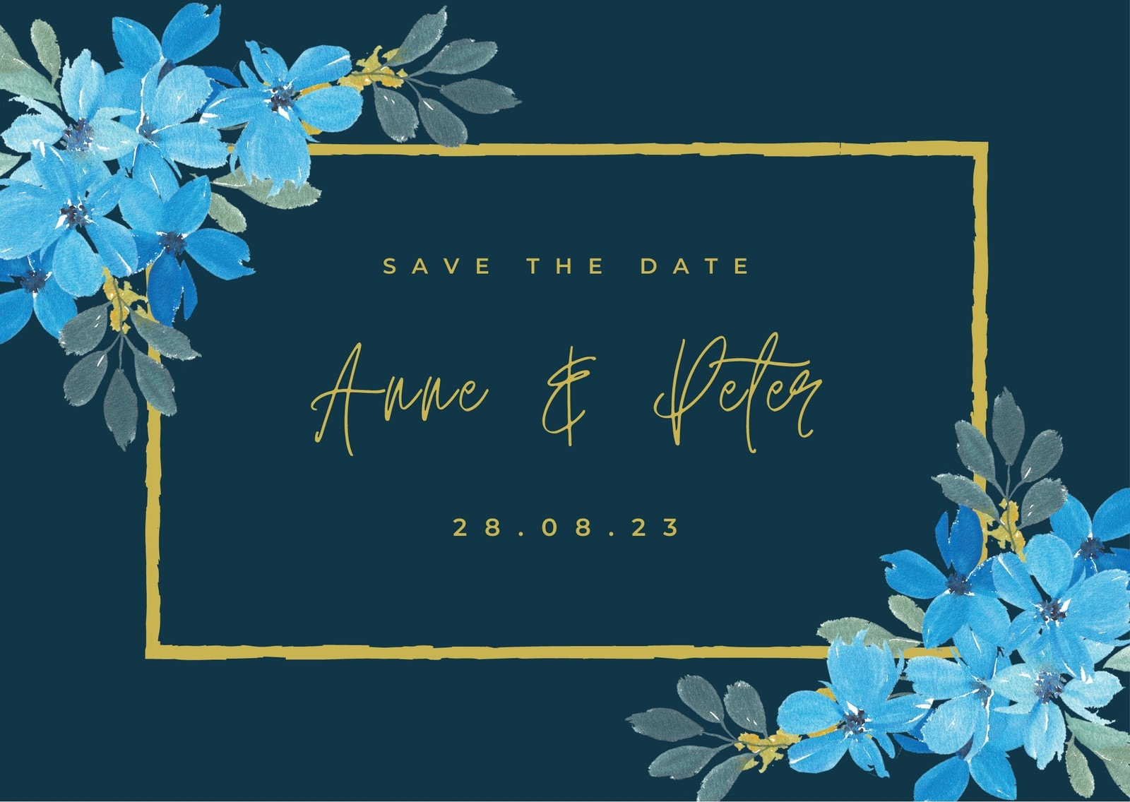 Paper Party Supplies Editable Canva Templates Save The Date Templates 