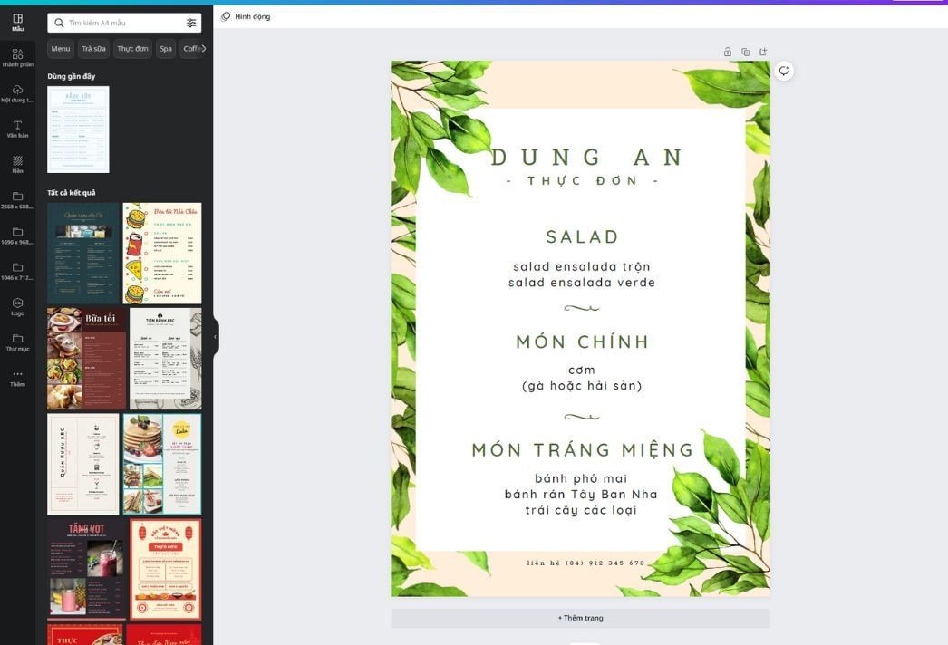 Menu Đồ Ăn Vặt: Thiết Kế Menu Độc Đáo Cho Quán Của Bạn - Canva