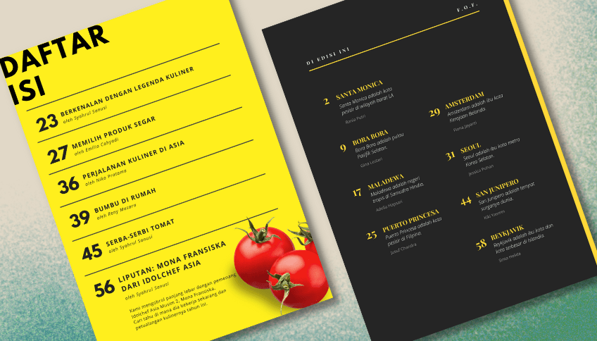 Membuat Daftar Isi yang Menarik | Canva
