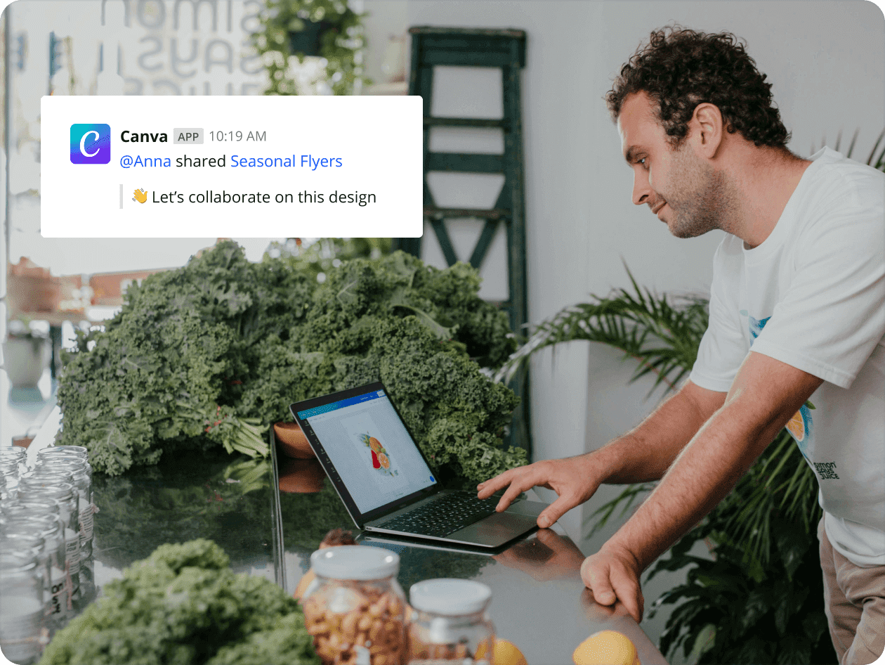 Canva + Slack integration | Canva