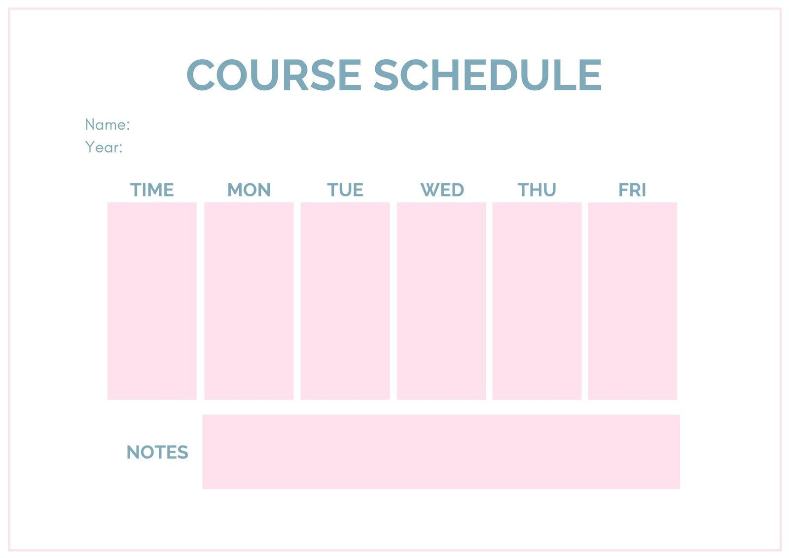Class Schedule Maker - Create Free Timetables Online | Canva