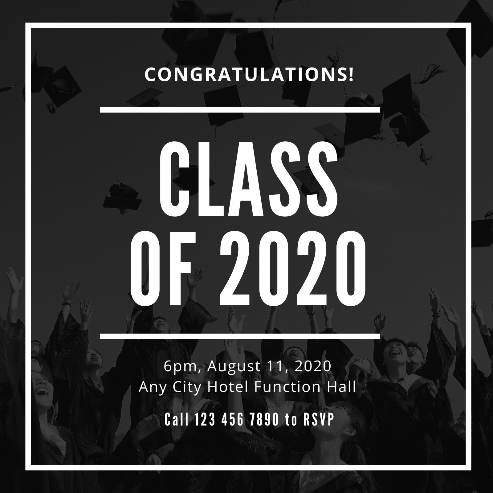 Design Your Own Graduation Invitation - Canva