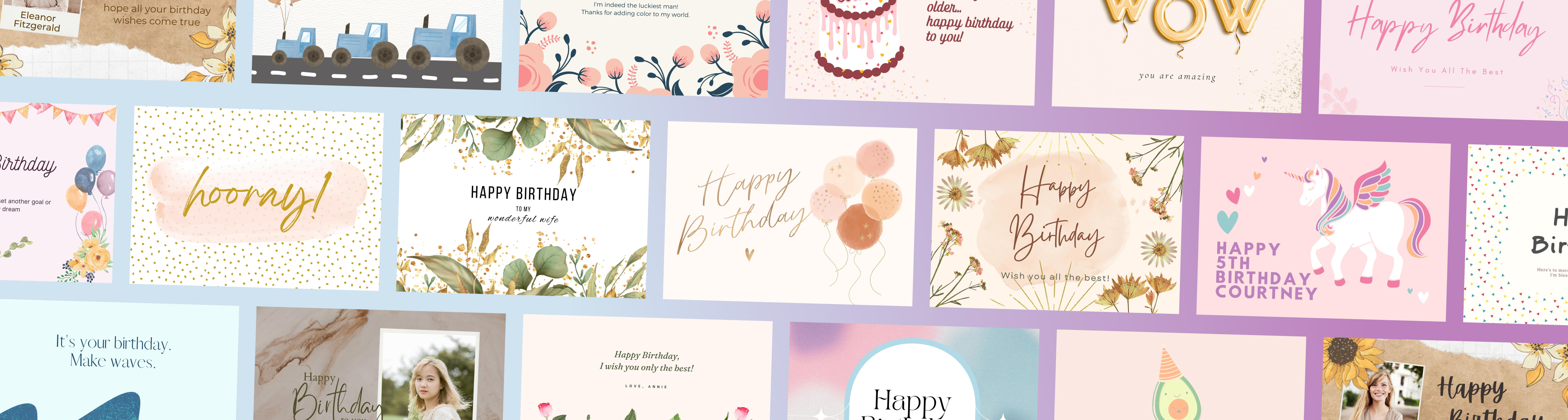 Creador de Tarjetas de Cumpleaños Online Gratuito | Canva