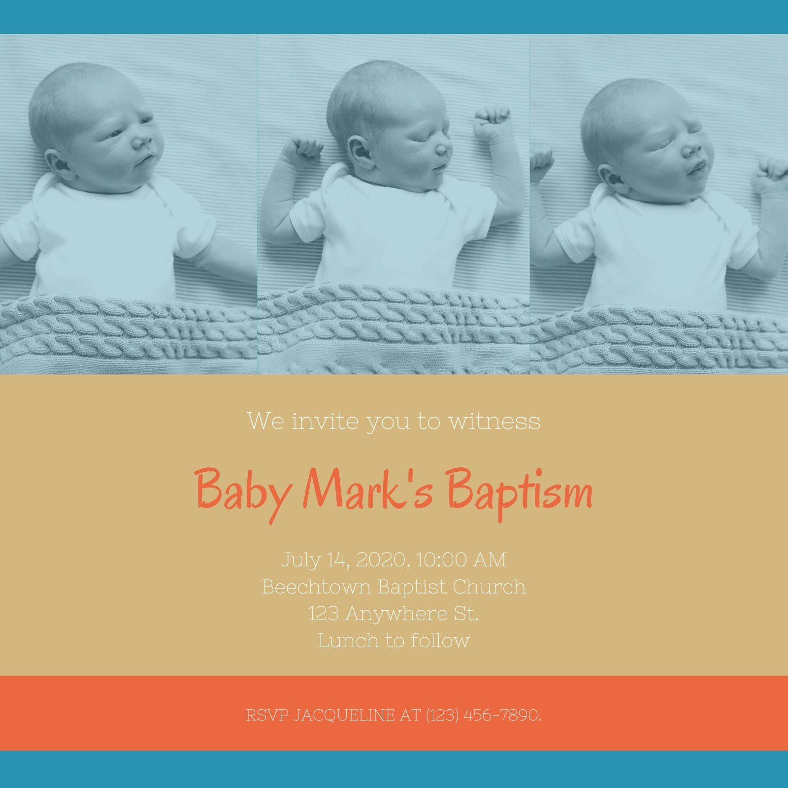 Design a Custom Baptism Invitation - Canva