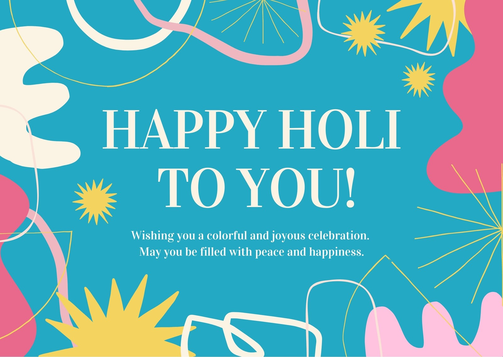 Design Custom Holi Greeting Cards Online For Free - Canva