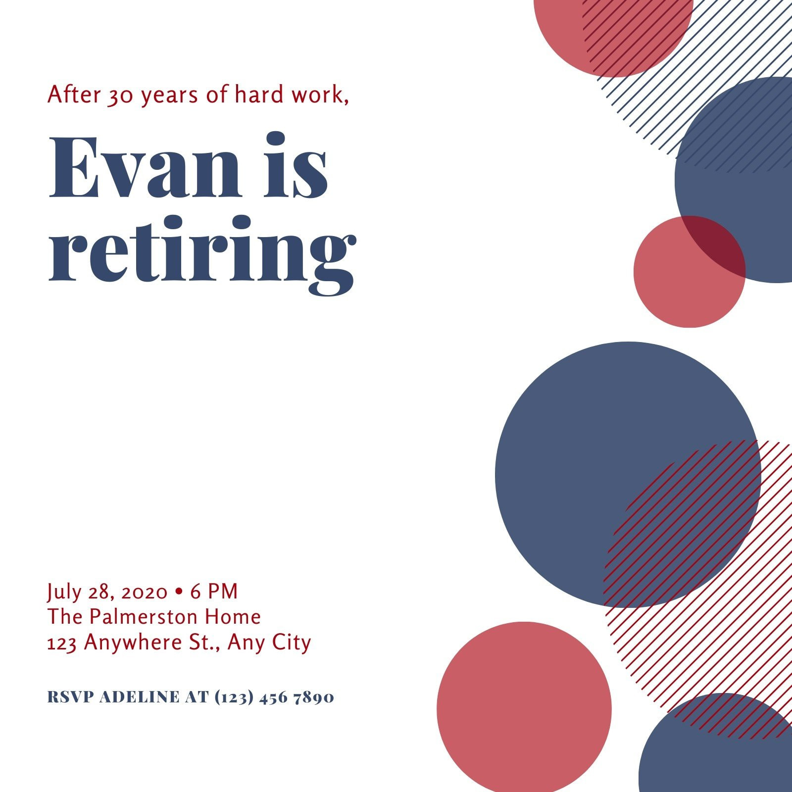 Retirement Party Invitations (With Layouts) - Canva