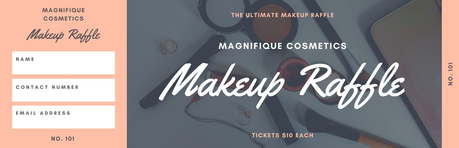 Free Raffle Ticket Maker - Create Raffle Tickets Online | Canva