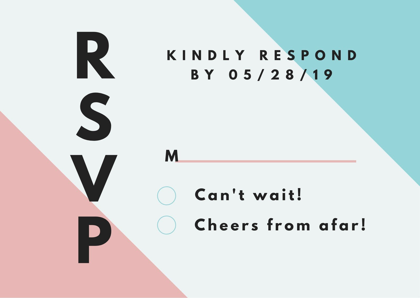 Create Your Own RSVP Postcard - Canva