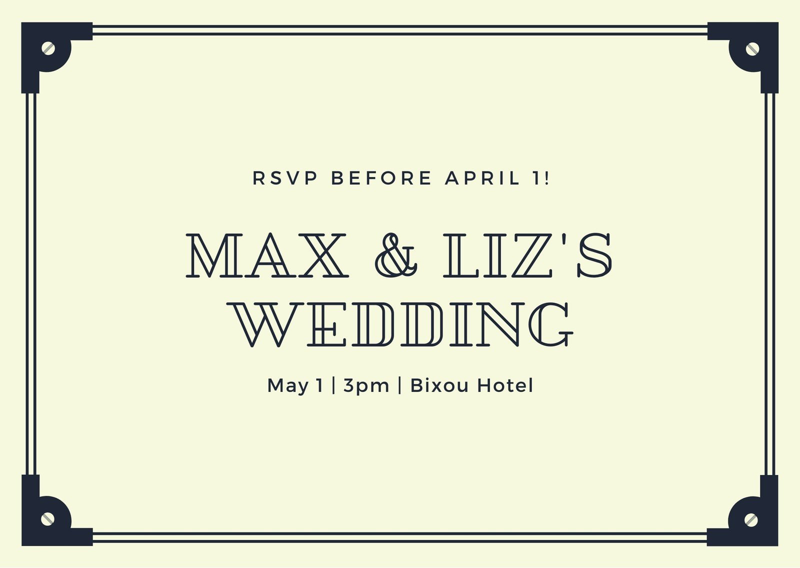 Create Your Own RSVP Postcard - Canva