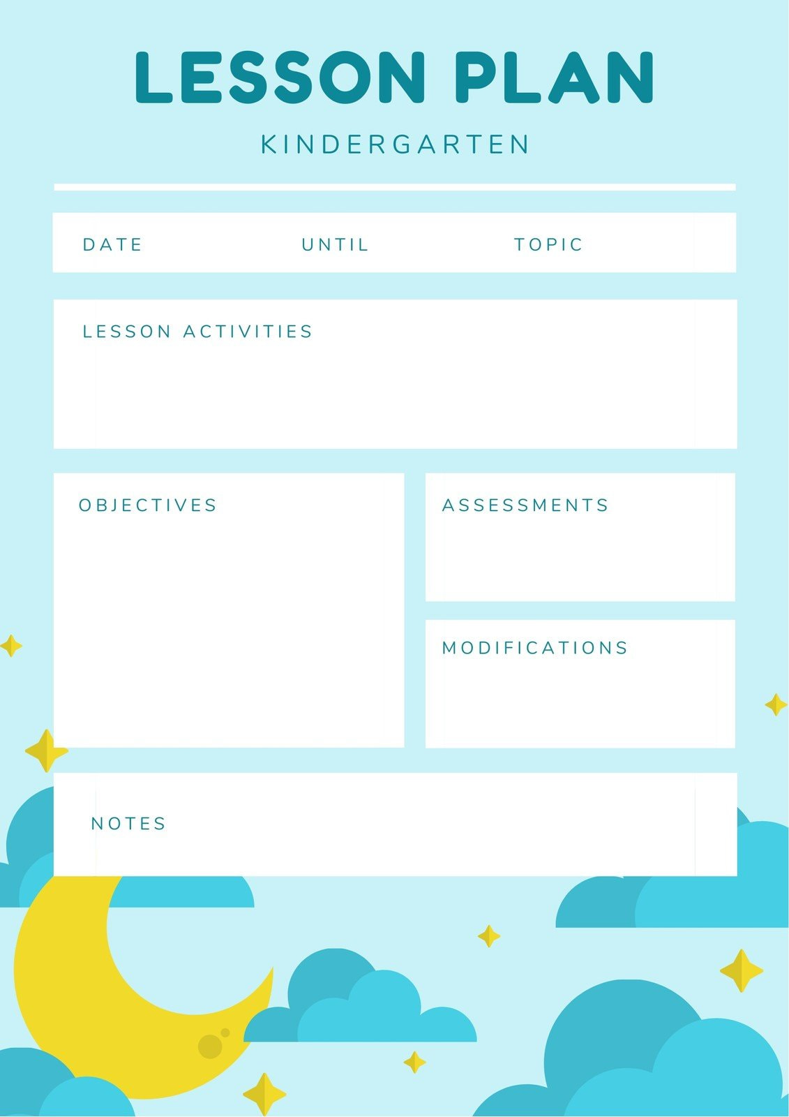 Free Online Toddler Lesson Plan Maker | Canva