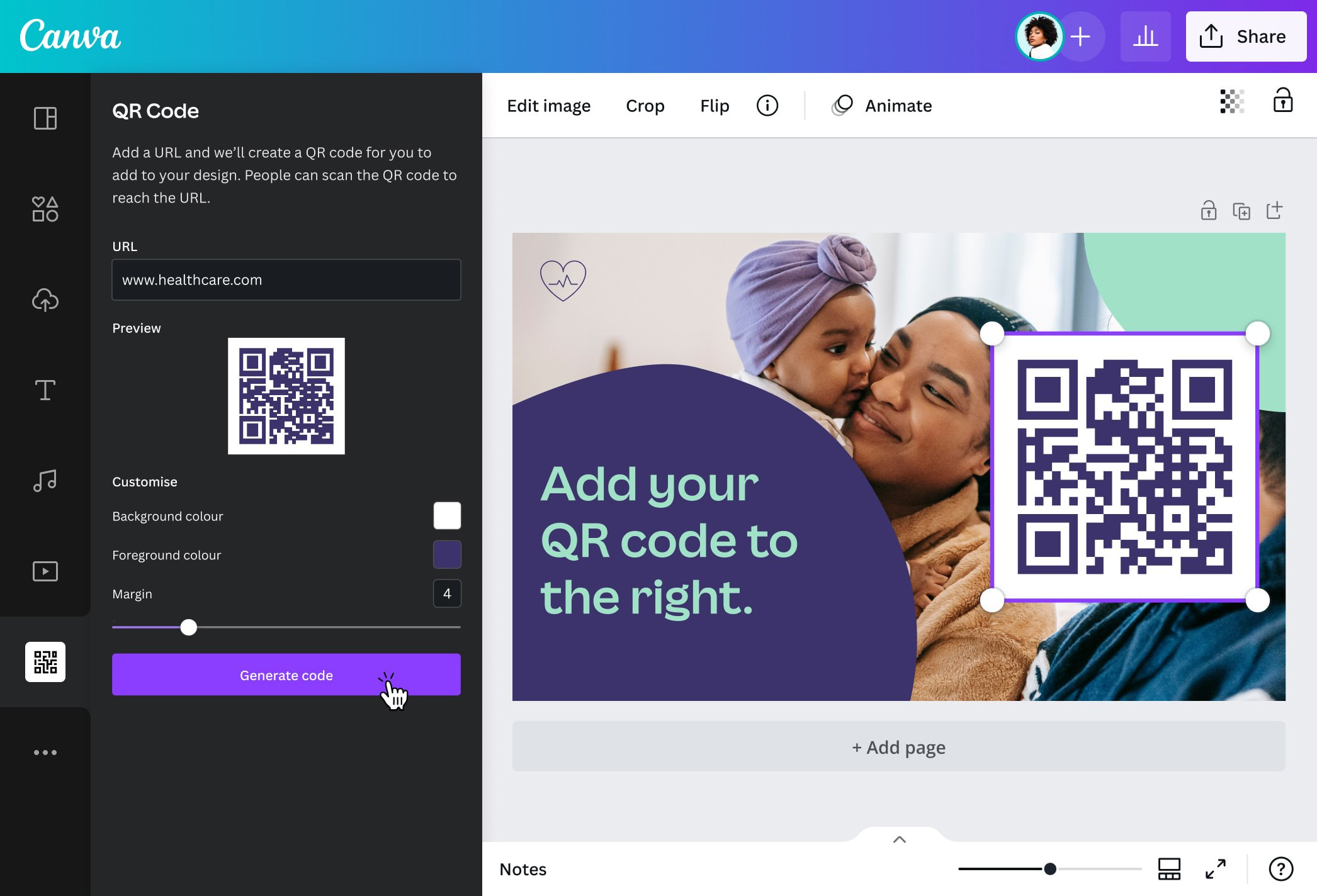 G n rateur De QR Code Gratuit Et En Ligne Canva