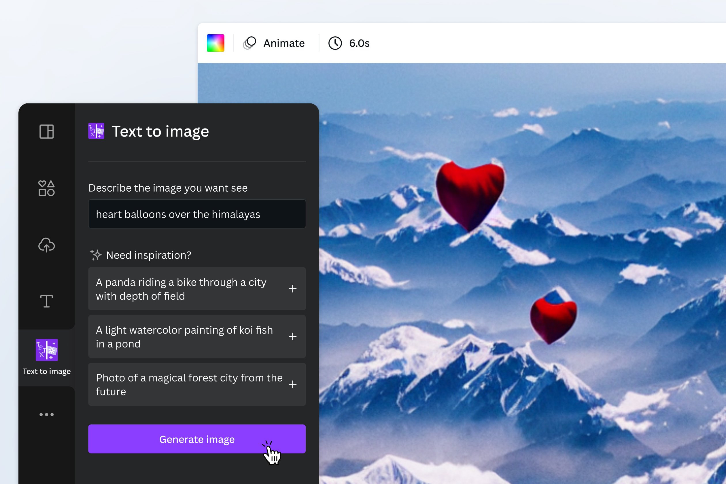 Gerar imagem por IA – App Online para criar imagem por texto | Canva