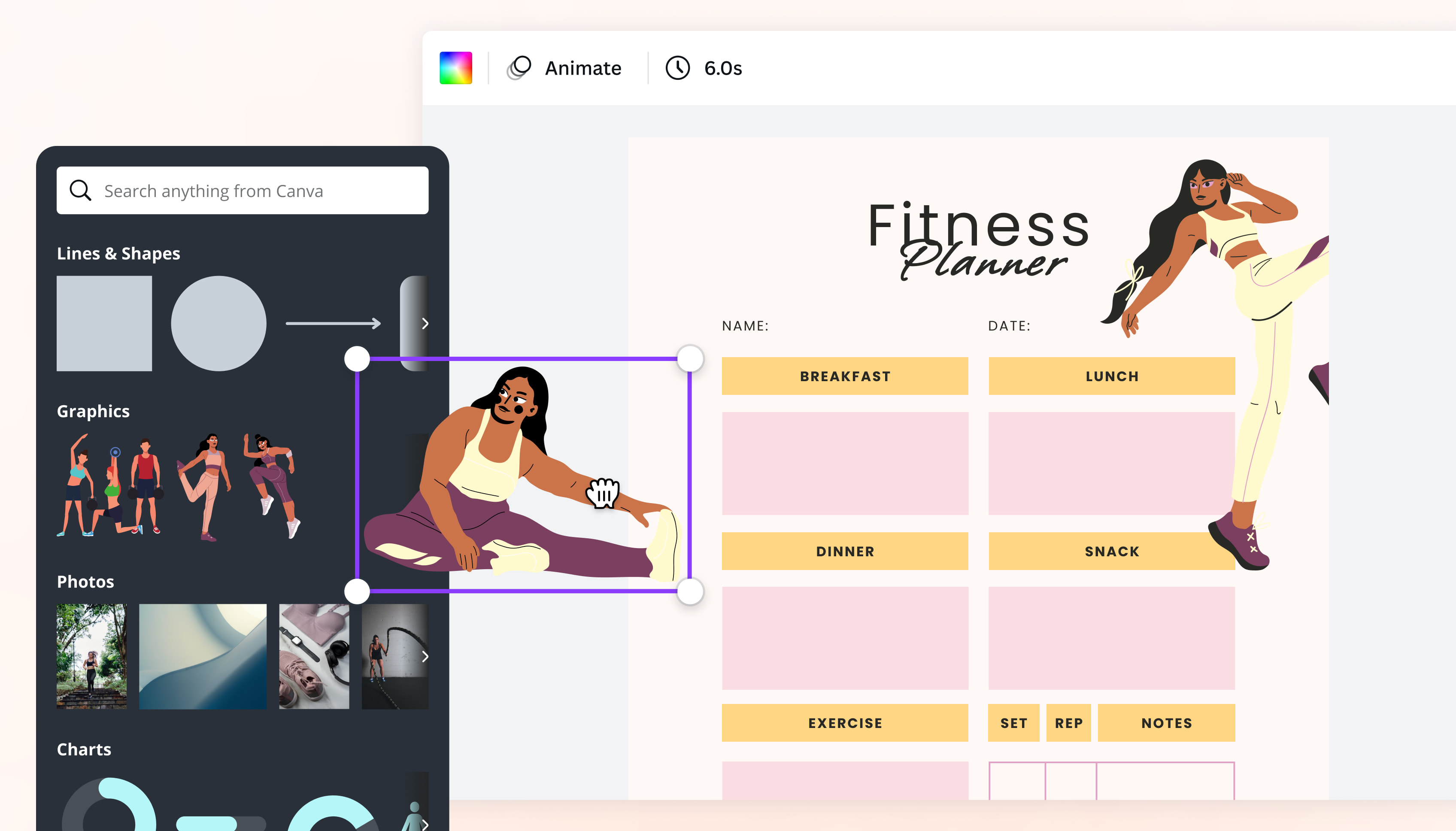 Editor de tabelas de horários online gratuito - Cria uma tabela de horários | Canva