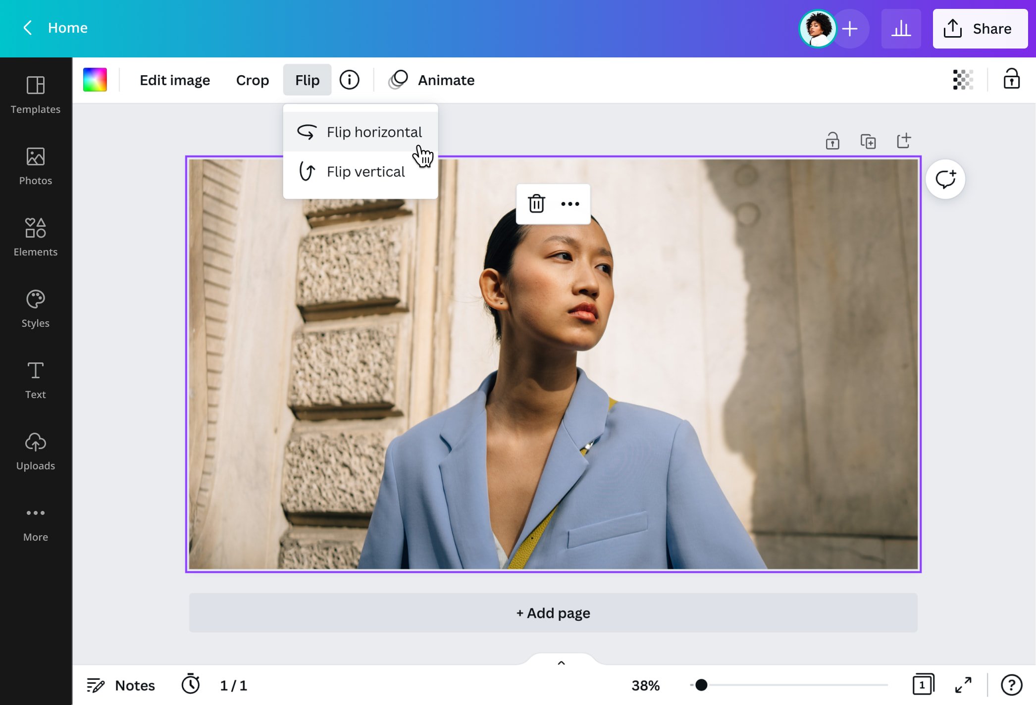 Rotação de imagens: Roda as tuas imagens online gratuitamente | Canva