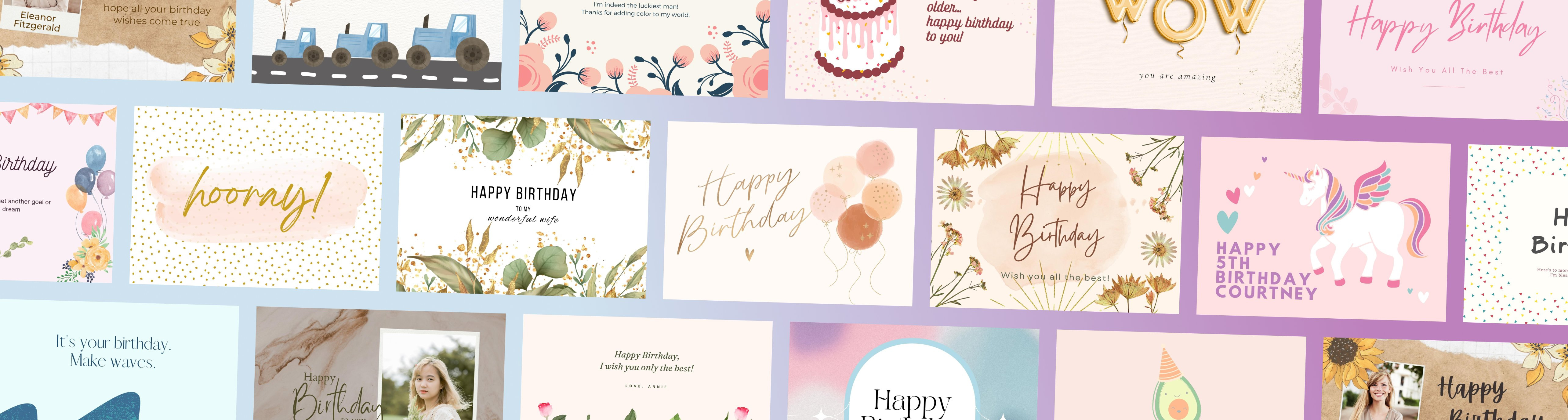 Darmowy kreator kartek urodzinowych online | Canva