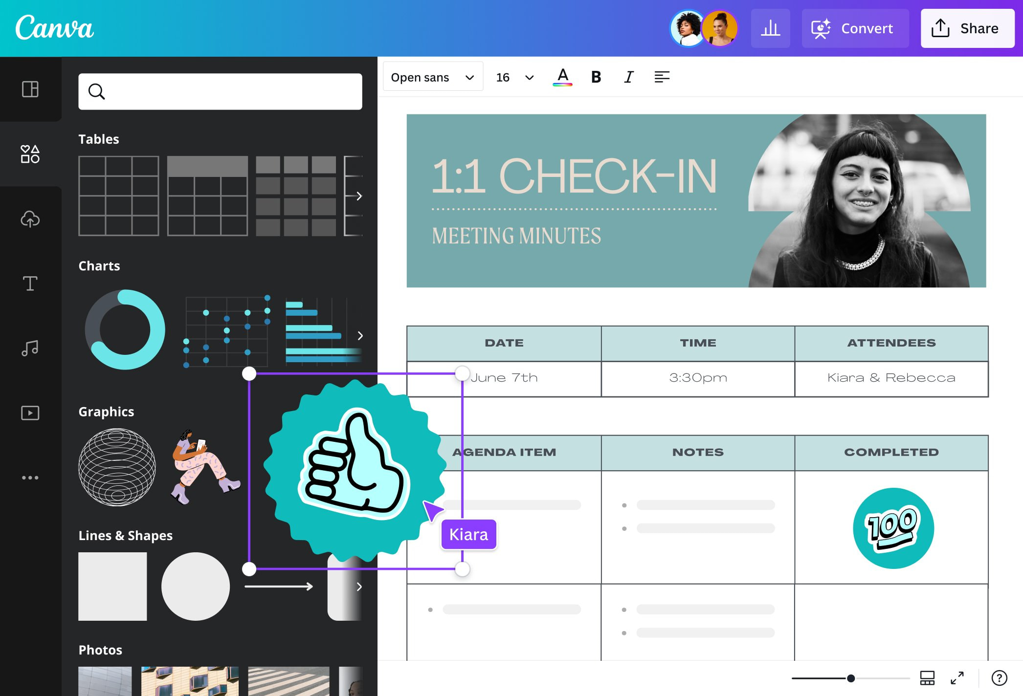 Crear actas de reunión gratis online | Canva