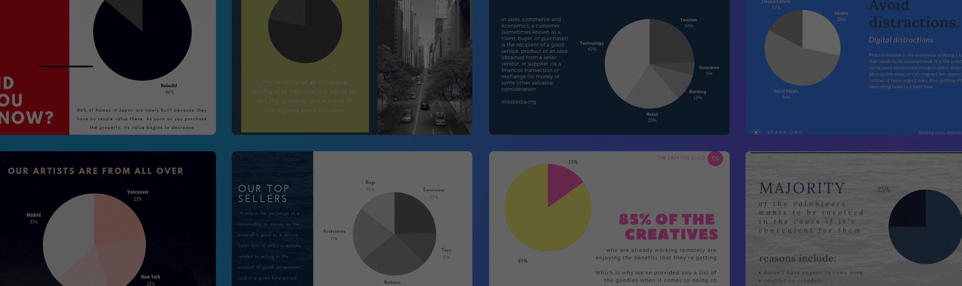 Diseña tus gráficas circulares y de pastel online con Canva