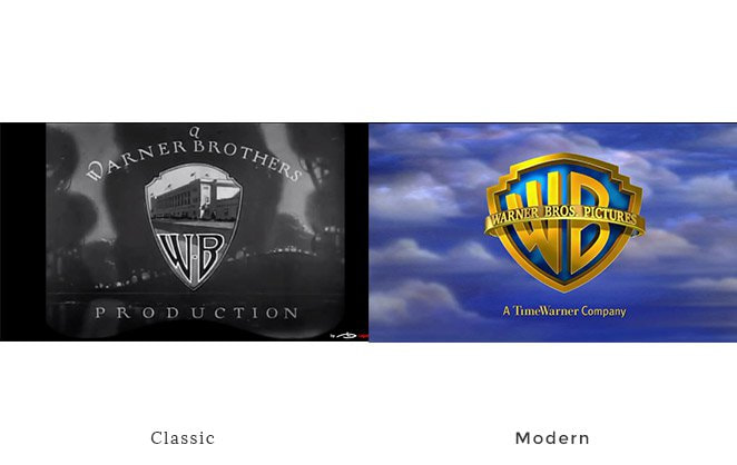 40 classic branding examples with their modern version