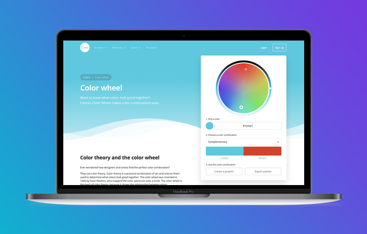 Canva Color Wheel