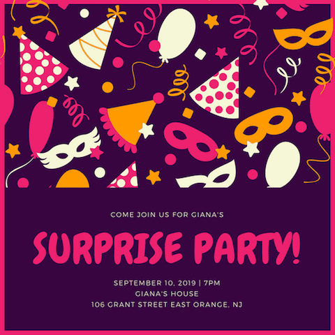 40+ Surprise Party Ideas - Canva