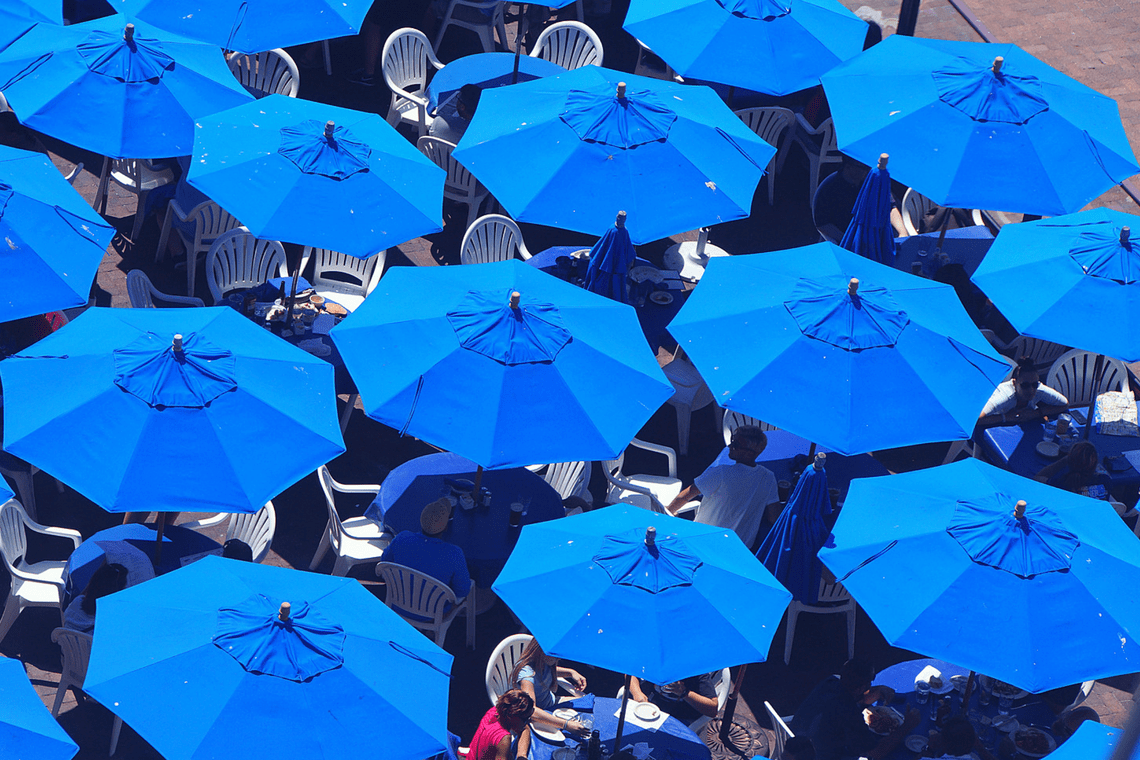 Color Combination Raining Umbrellas - Canva's Design Wiki